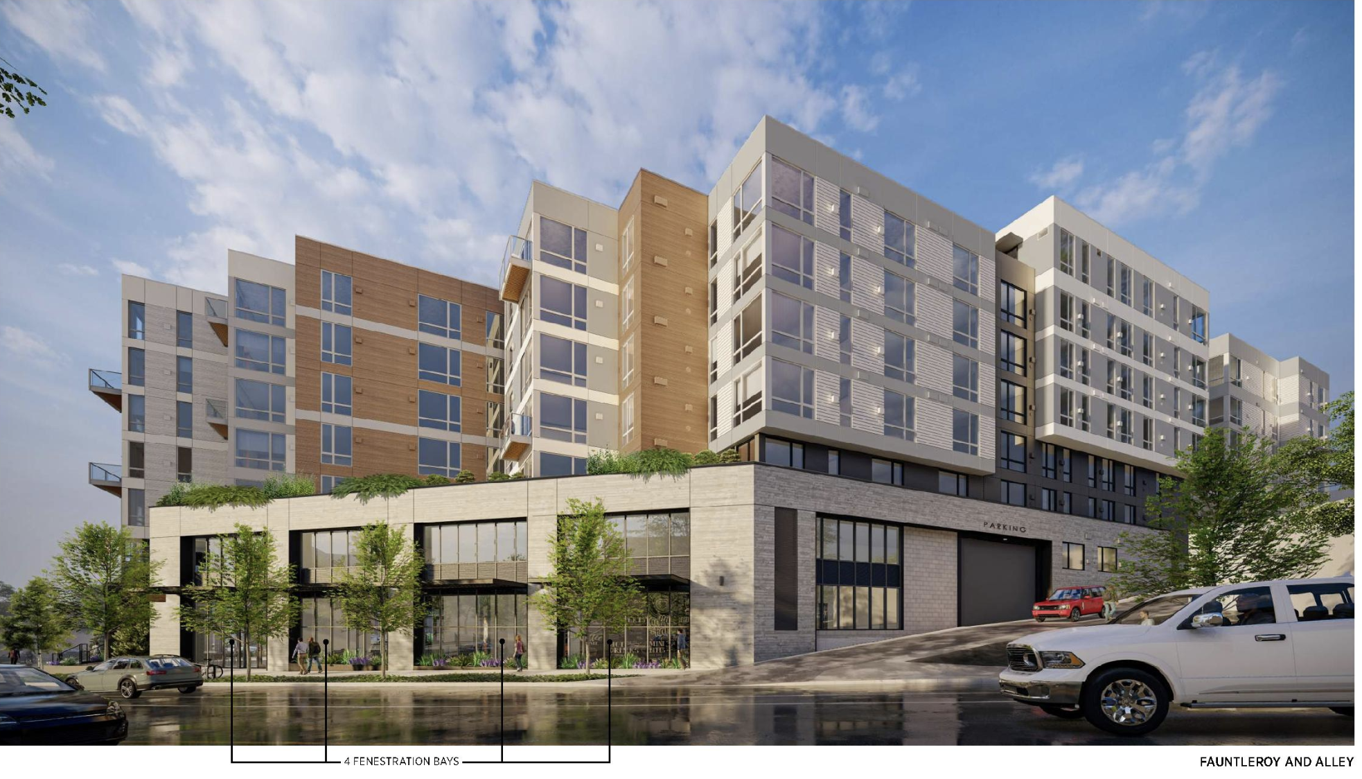 Seven story mixed use apartment retail bldg moving ahead on Fauntleroy ...